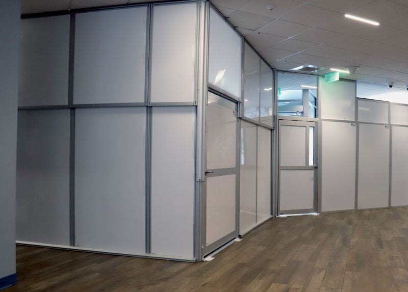 Temporary Walls Construction